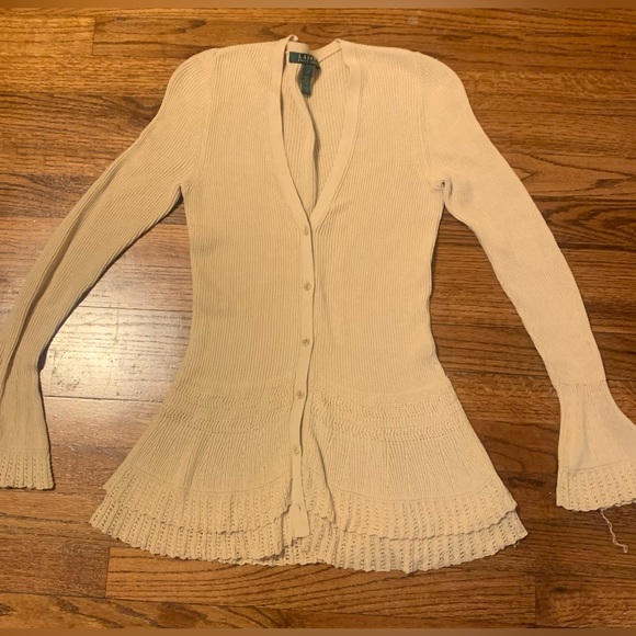 Lauren Ralph Lauren | Sweaters | Lauren Ralph Lauren Ruffled Knit ...